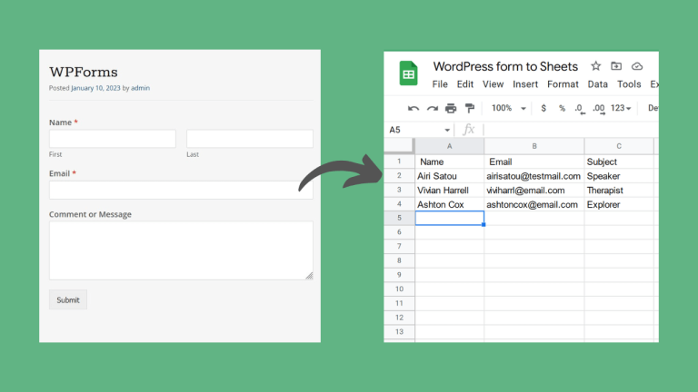WPForms Google Sheet Connector - Tablesome Automation